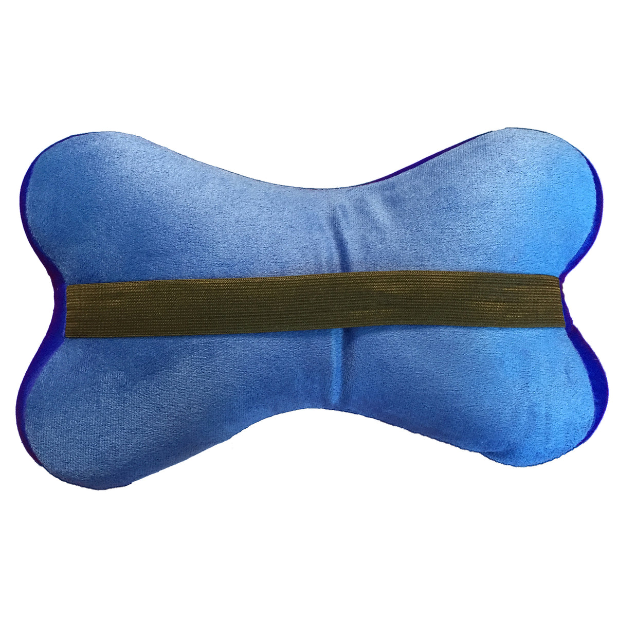 Squishy Deluxe Microbead Bone Shaped Comfy Lumbar Pillow - Grey
